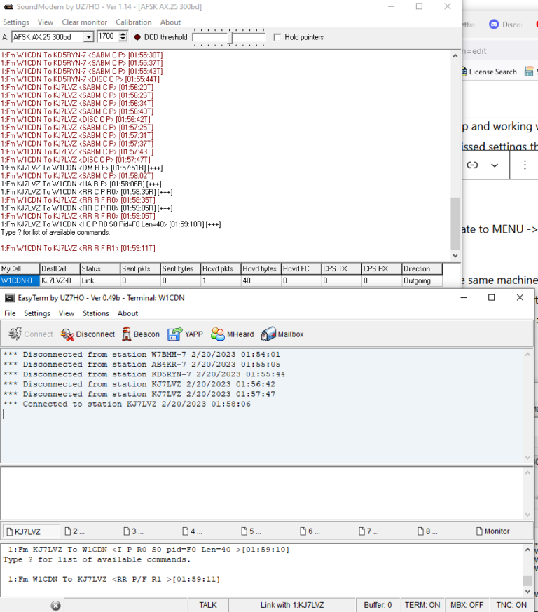 Getting into HF Packet Radio BBS – W1CDN